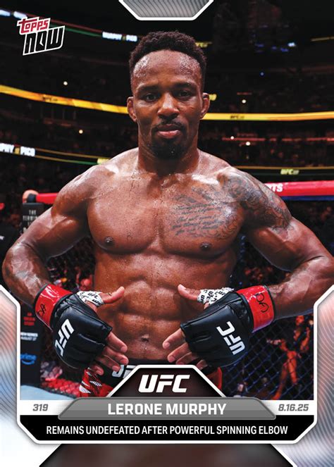 Lerone Murphy 2025 Ufc Topps Now® Card 27