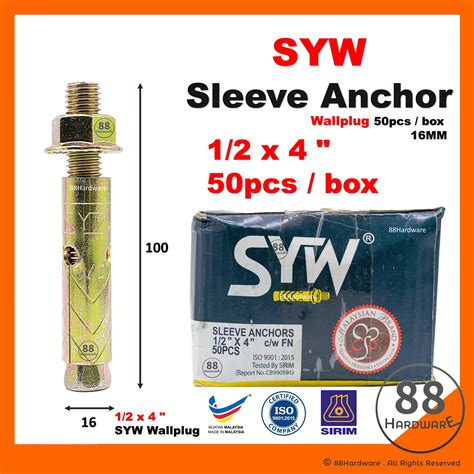 16mm 1 2 X 4 And 1 2 X 5 Syw Wall Plug Wall Plug Besi 10mm Wall Plug Wallplug Sleeve