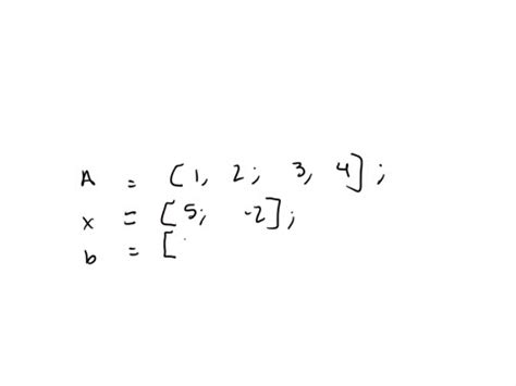SOLVED In MATLAB Notation Write The Commands That Define The Numerade