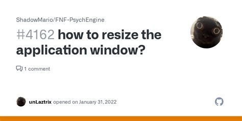 How To Resize The Application Window · Issue 4162 · Shadowmariofnf