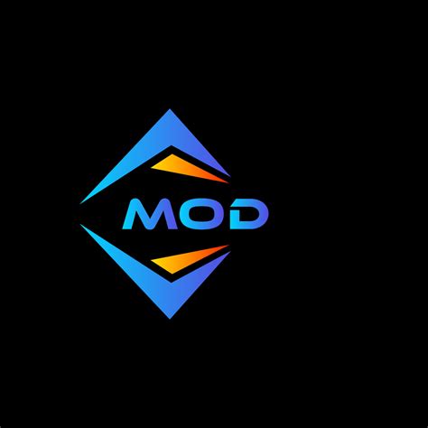 Mod Abstract Technology Logo Design On Black Background Mod Creative