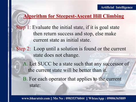 Hill Climbing Algorithm In Artificial Intelligence Pptx
