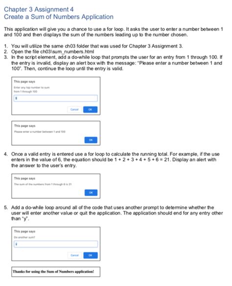 Solved Chapter 3 Assignment 3 Create A Sum Of Numbers