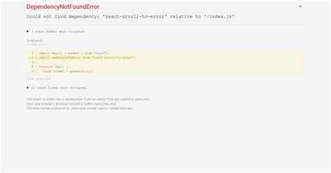 Formik Scroll Into First Error Forked Codesandbox