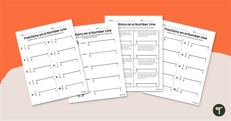 Free Fractions On A Number Line Worksheets Worksheets Library