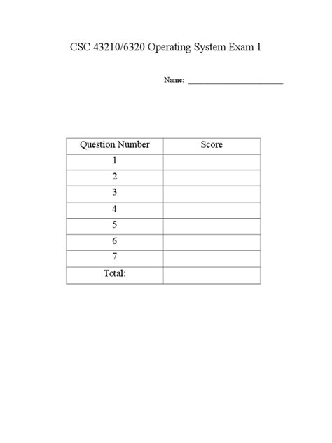 Exam 1 Pdf Thread Computing Scheduling Computing