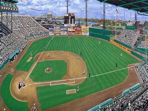 Braves Field Boston 1948 World Series By Andy Jurinko Baseball