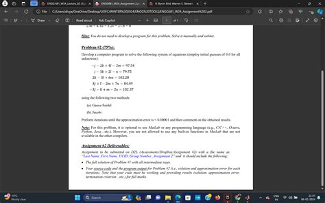 Solved Hint You Do Not Need To Develop A Program For This Chegg