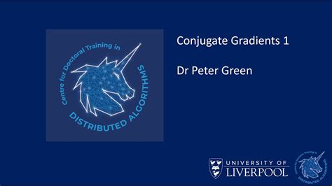 conjugate gradients 1 youtube