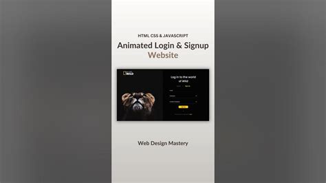 Animated Login And Registration Form Using Html Css And Javascript
