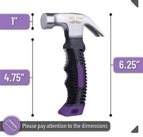 Mr Pen Hammer 8oz Small Hammer Camping Hammer Claw Hammer Stubby