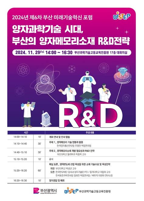 부산과학기술고등교육진흥원 ‘부산 미래기술혁신 포럼 개최