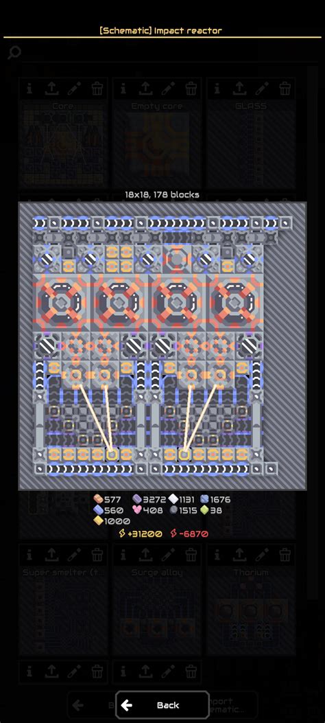 Tileable Ish Quad Impact Reactor Schematic R Mindustry