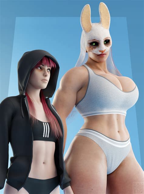 Rule 34 2girls 3d Bra Breast Envy Dbd Dead By Daylight Hoodie