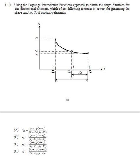 Solved 11 Using The Lagrange Interpolation Functions