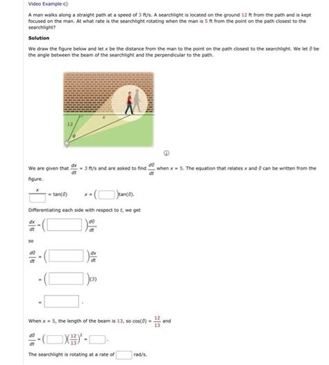 Solved Video Example A Man Walks Along A Straight Path At A Chegg