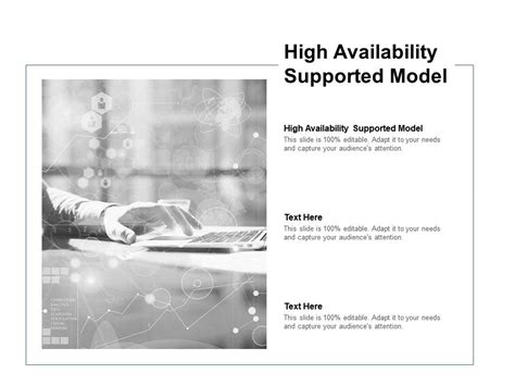 high availability supported model ppt powerpoint presentation