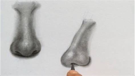 For Beginners How to Draw Realistic Nose Step by Step Adım Adım Burun nasıl çizilir YouTube