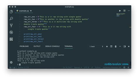 Python Raw Strings Explanation With Examples CodeVsColor