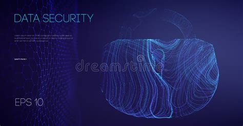 Data Security Binary Lock Encryption Code Computer Firewall Concept