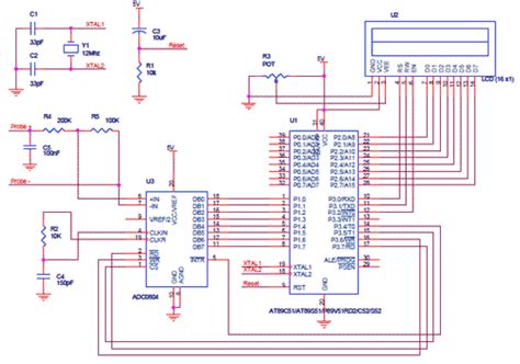 simple digital voltmeter using 8051 rickey s world of