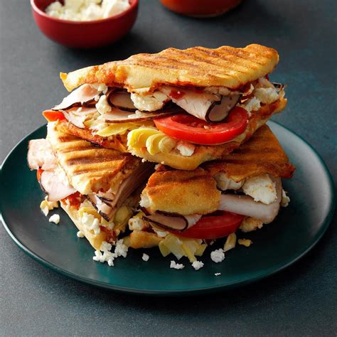 Mediterranean Turkey Panini Recipe How To Make It