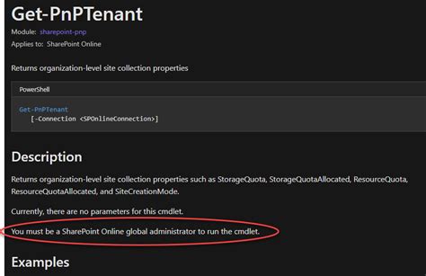 Documentation What Is A Sharepoint Online Global Administrator Issue Pnp Pnp