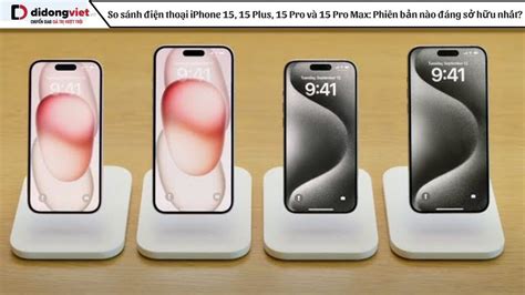 So Sánh Iphone 15 15 Plus 15 Pro 15 Pro Max Có Gì Khác