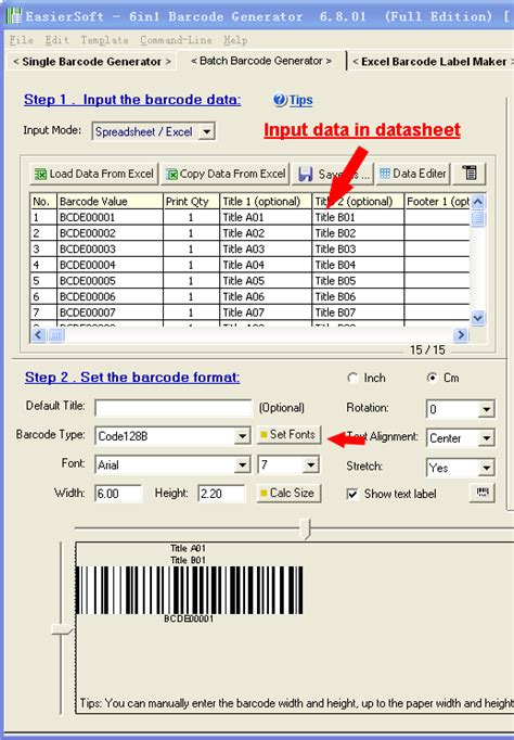 Free Barcode Printing Software Use Excel Data To Print Bulk Barcode Labels