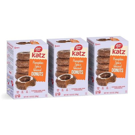 Pumpkin Spice Glazed Donuts Kosher Dairy Soy Nut No Artificial