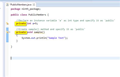‘private Access Specifier Automationchinnu