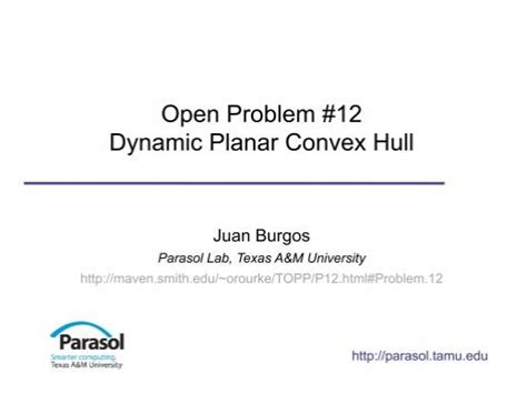 Dynamic Planar Convex Hull Texas A M University