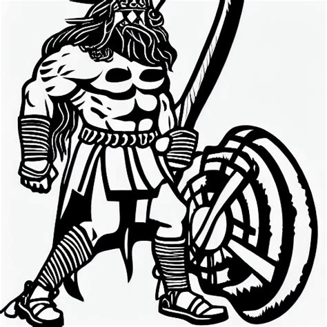 Viking Clipart Black And White