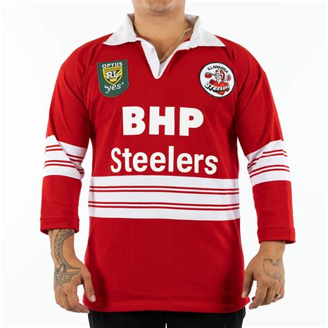 Nrl Illawarra Steelers Retro Jersey 1997 Ashtabula