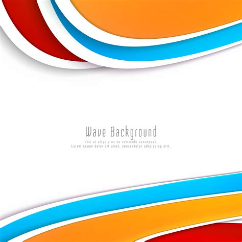 Abstract Stylish Colorful Wave Background 254832 Vector Art At Vecteezy