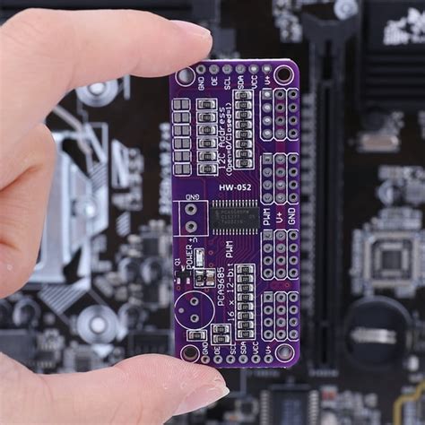 Placa De Servocontrolador Pca9685 Pwm Interfaz I2c Módulo De Protección