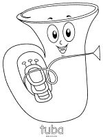 Brass Musical Instruments Coloring Pages