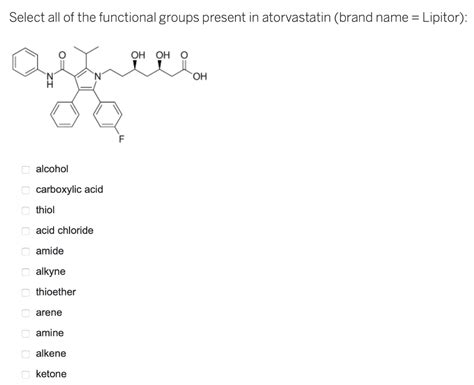 Select all of the functional groups present in | Chegg.com