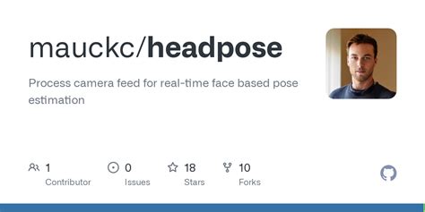 Github Mauckc Headpose Process Camera Feed For Real Time Face Based Pose Estimation