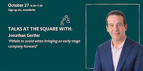 Back Bay Life Science Advisors On Linkedin Talks At The Square W Jonathan Gertler