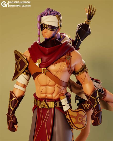 Jeht And Jebrael Genshin Impact D Model By Gray World Corporation