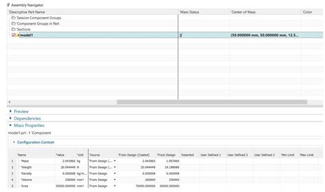 How To Modify Precision In Mass Properties Columns