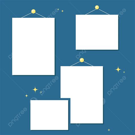 사진 프레임 그림 템플릿 집합 벡터 사진 세트 공백 검은색 Png 일러스트 및 벡터 에 대한 무료 다운로드 Pngtree