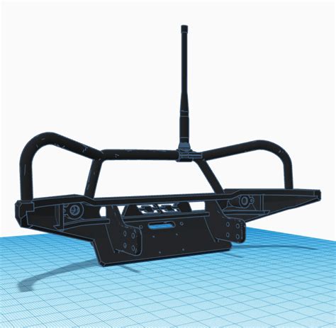 Stl File 110 Knightrunner Trailrunner Front Bumper With Scale Antenna 📶 ・template To Download Stl File 110 Knightrunner Trailrunner Front Bumper With Scale Antenna 📶 ・template To Download