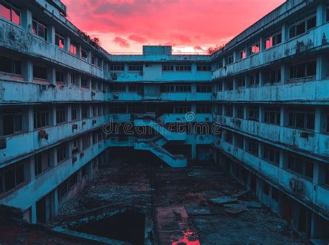 Ai Enhanced Art Through Cloud Based Urban Exploration Photography Stock