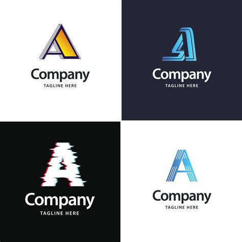 Letter A Big Logo Pack Design Creative Modern Logos Design For Your