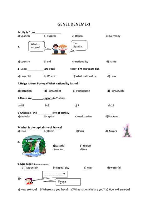 5th Grades General Test Unit1 2 3 4 Worksheet Live Worksheets