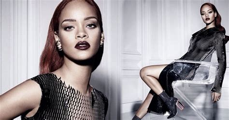 Rihanna Flashes Her Nipples In See Through Metallic Dress For Edgy Dior Shoot Daily Record