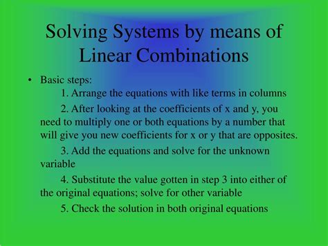 Ppt Systems Of Linear Equations Powerpoint Presentation Free Download Id 554504