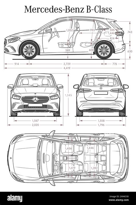 Mercedes Benz B Class Stock Vector Images Alamy